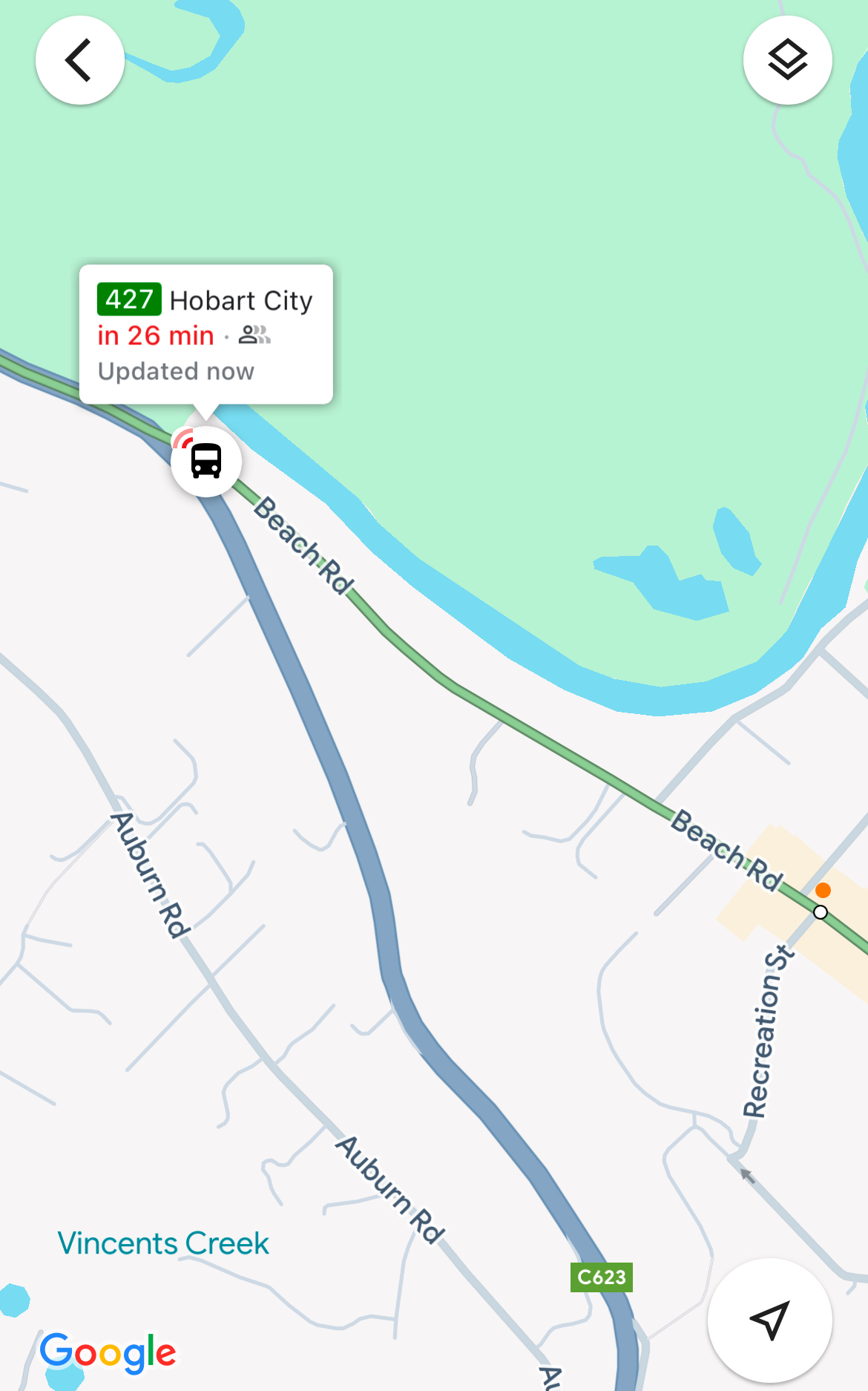 Real Time Tracking for Hobart Buses & Ferries - Hobart Streets